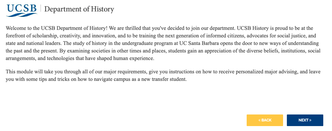 Transfer Student Resources – Department of History, UC Santa Barbara